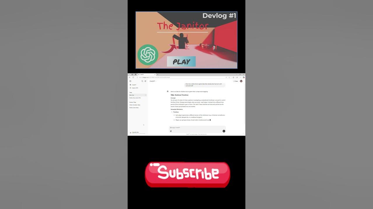 Can I make a Viral Horror Game using AI!? #roblox #robloxdoors #devlog #doorsroblox # ...