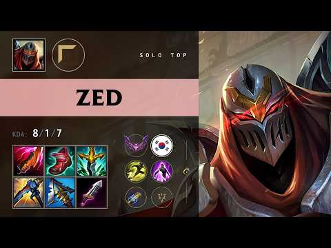 Zed Top vs Shen - KR Master Patch 26.11