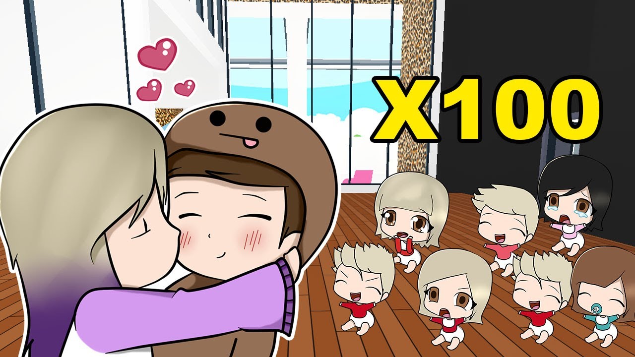 ADOPTO MÁS DE 100 BEBES CON LYNA EN ROBLOX!! - YouTube