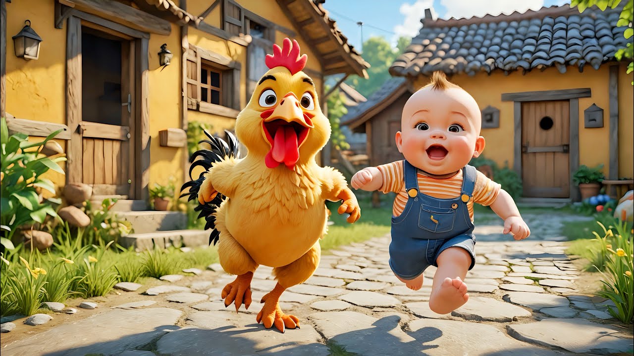 Run Baby Chicken Run! 🐔 | Hilarious Kids Song for Toddlers & Babies 😄 ...