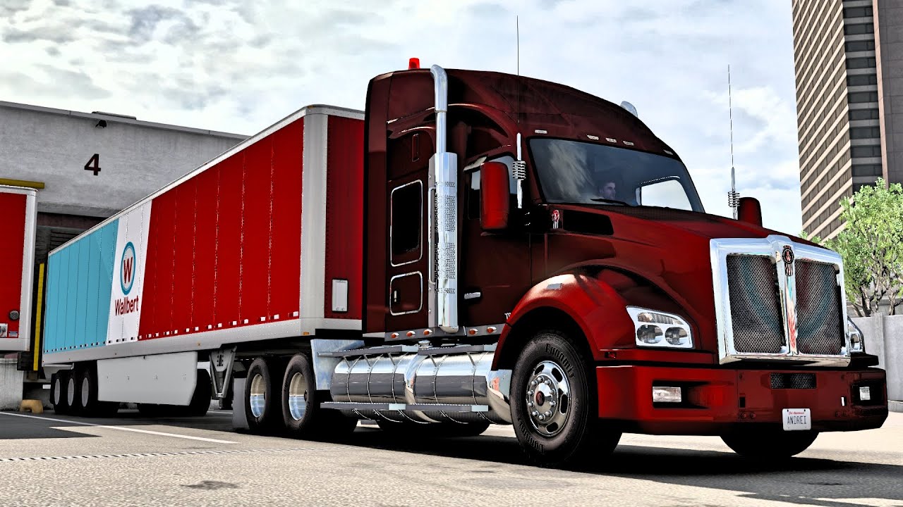 ATS (1.39) Mods Trucks: Kenworth T880 Edited Gameplay - YouTube