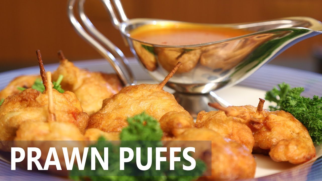Fried Prawn Puffs | Mallika Joseph Food Tube - YouTube