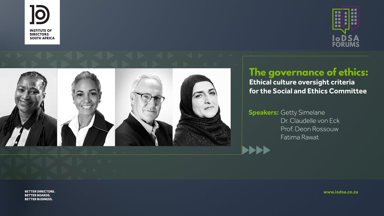 The governance of ethics - ethical culture oversight criteria for the ...