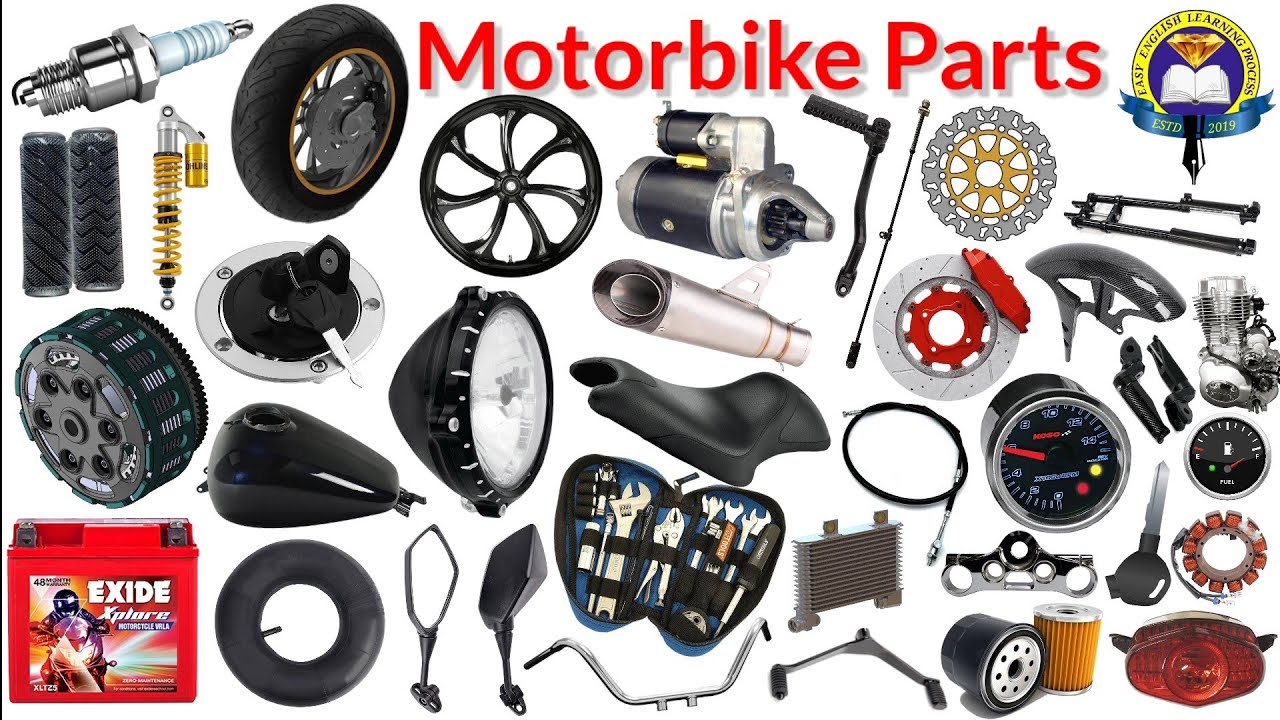 Motorbike Parts | Motorbike Parts Name In English With Pictures | Easy ...