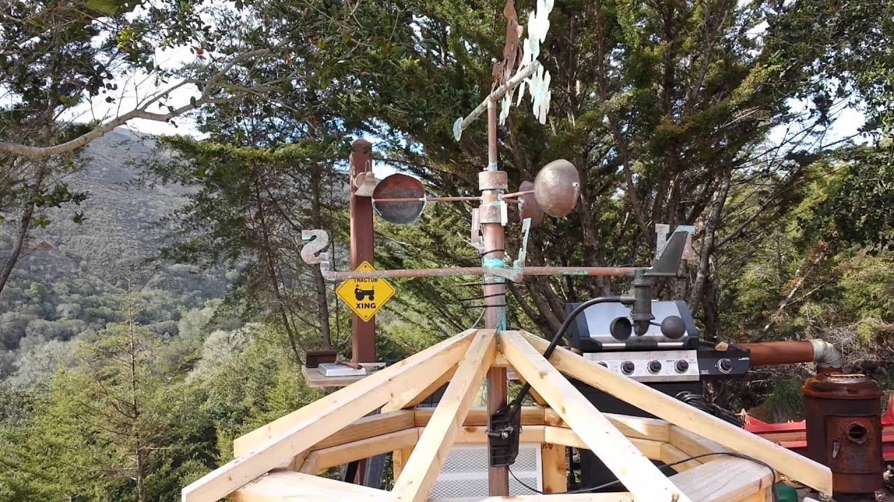 Copper anemometer/Davis Instruments comparison, real wind - YouTube