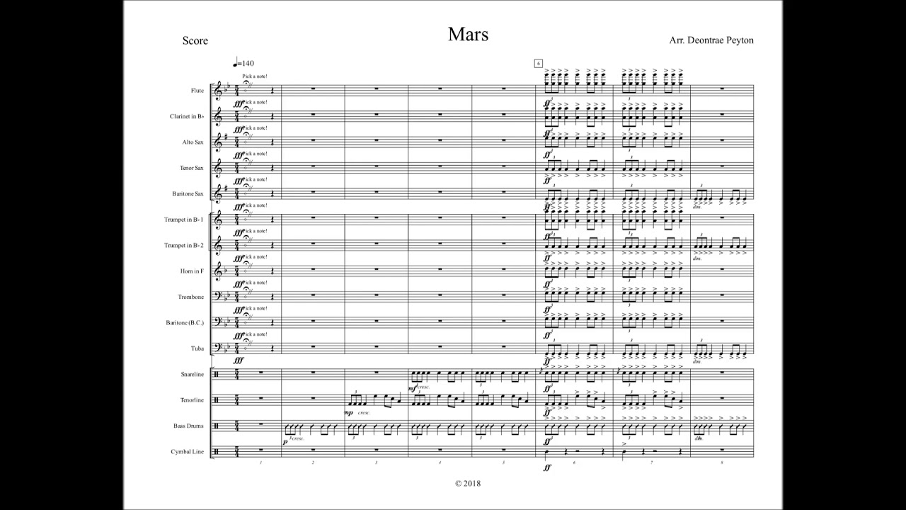 Mars for Marching Band - YouTube