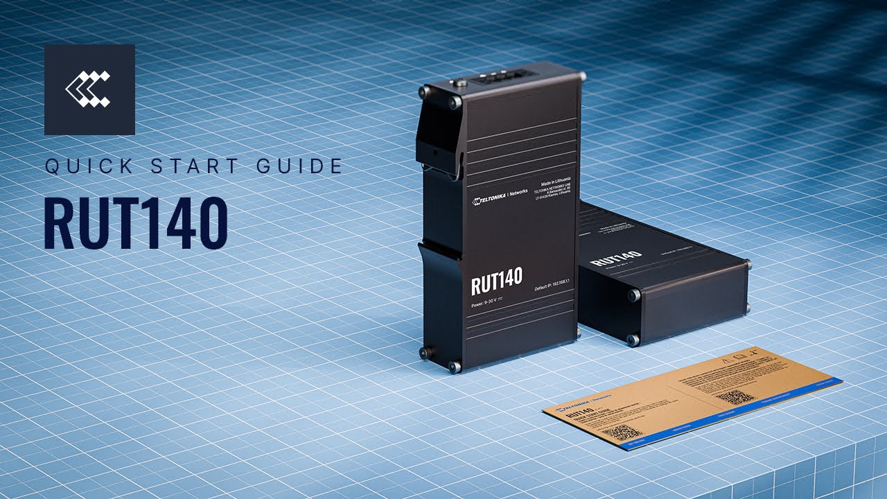 RUT140 - Industrial Ethernet Router | Quick Start Guide - YouTube