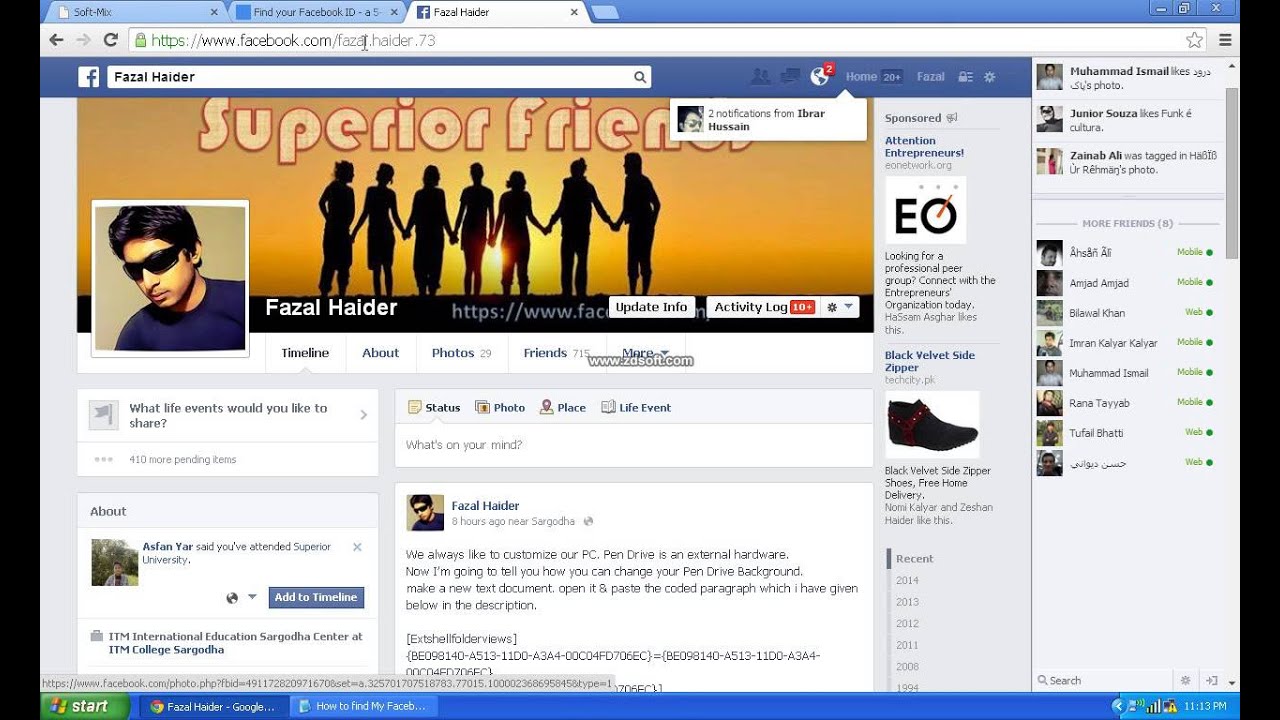 How to Find my Facebook Numaric Id ? - YouTube
