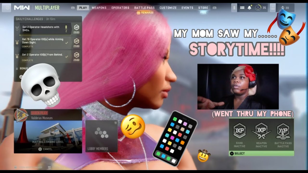MY MOM SAW MY.......STORYTIME COD GAMEPLAY!!! - YouTube