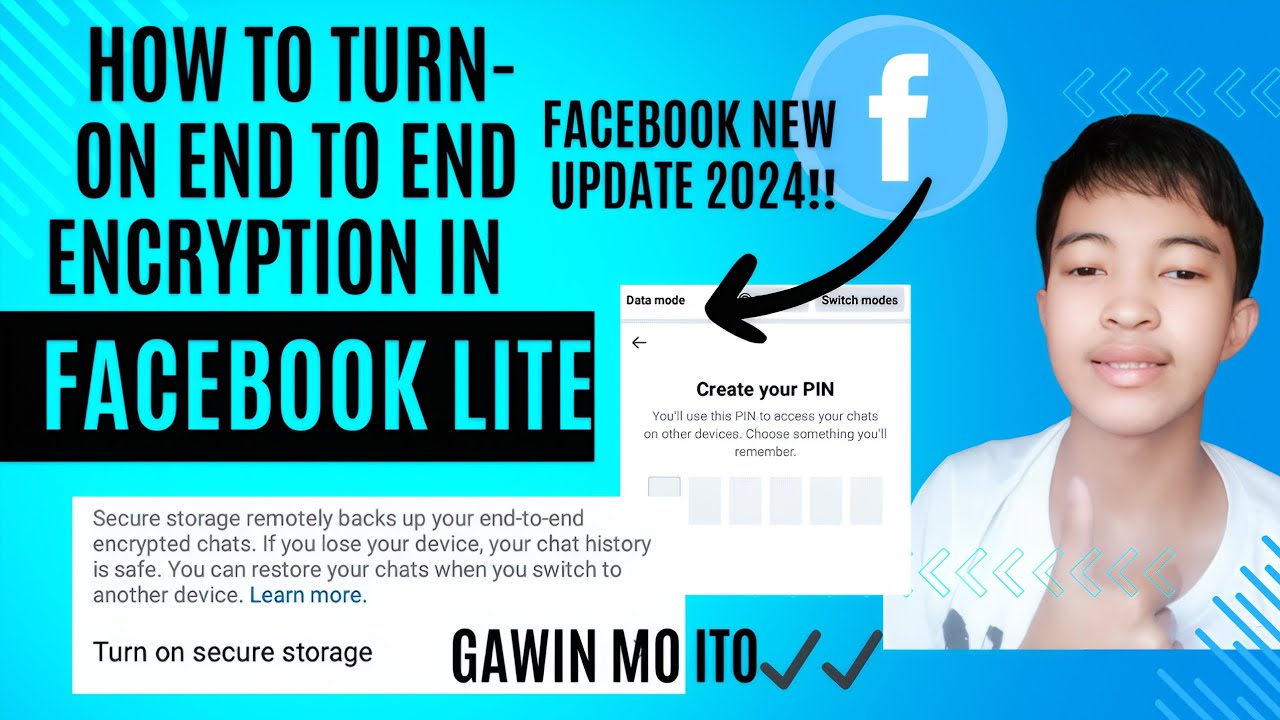 PAANO I-TURN ON ANG END TO END ENCRYPTION IN FACEBOOK LITE| HOW TO TURN ON END TO END ENCRYPTION ...