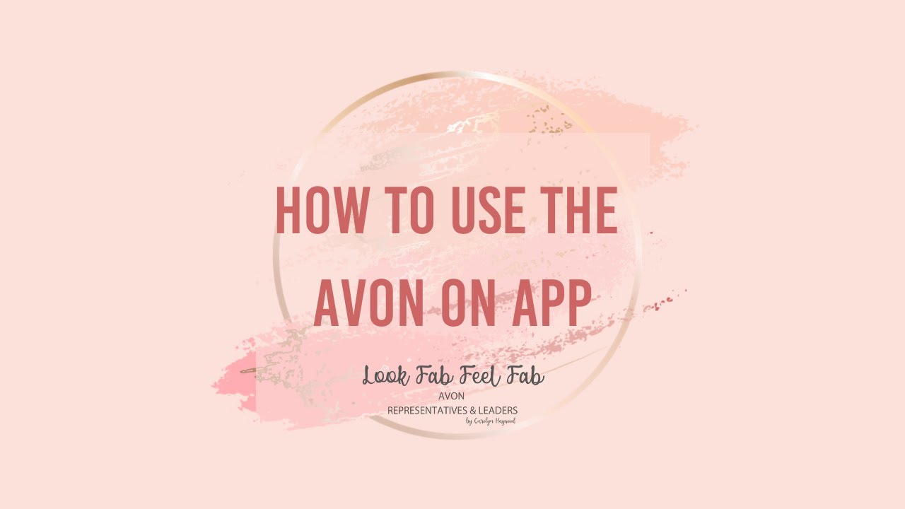 USING AVON ON - YouTube