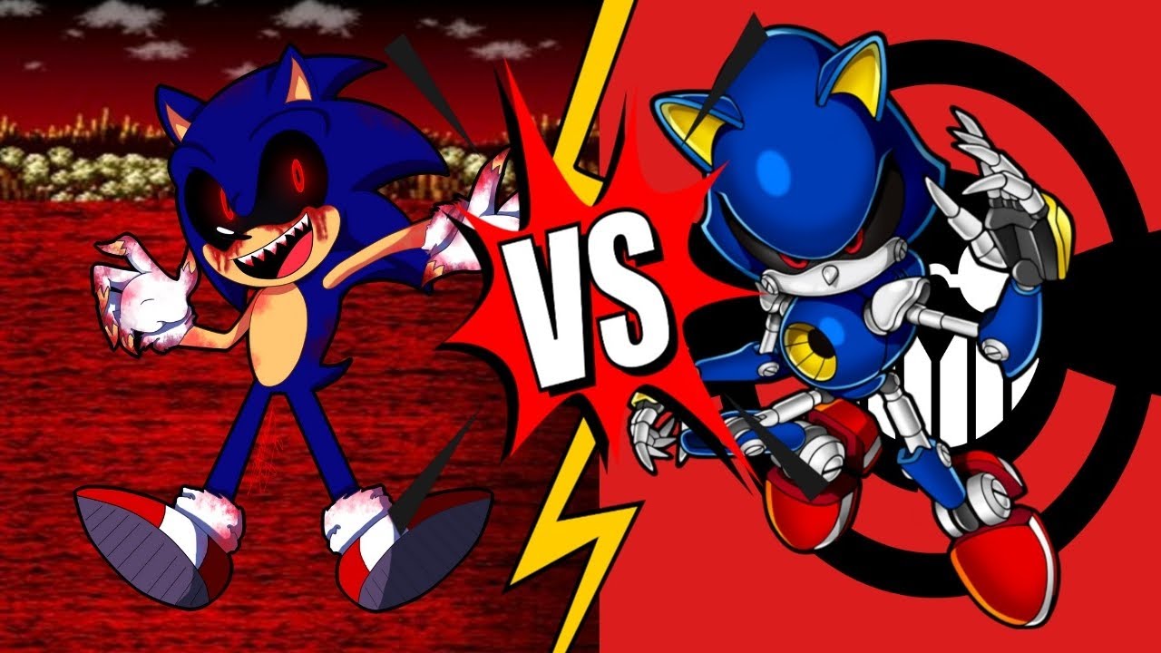 Metal Sonic vs Sonic.Exe (Exetior) - YouTube