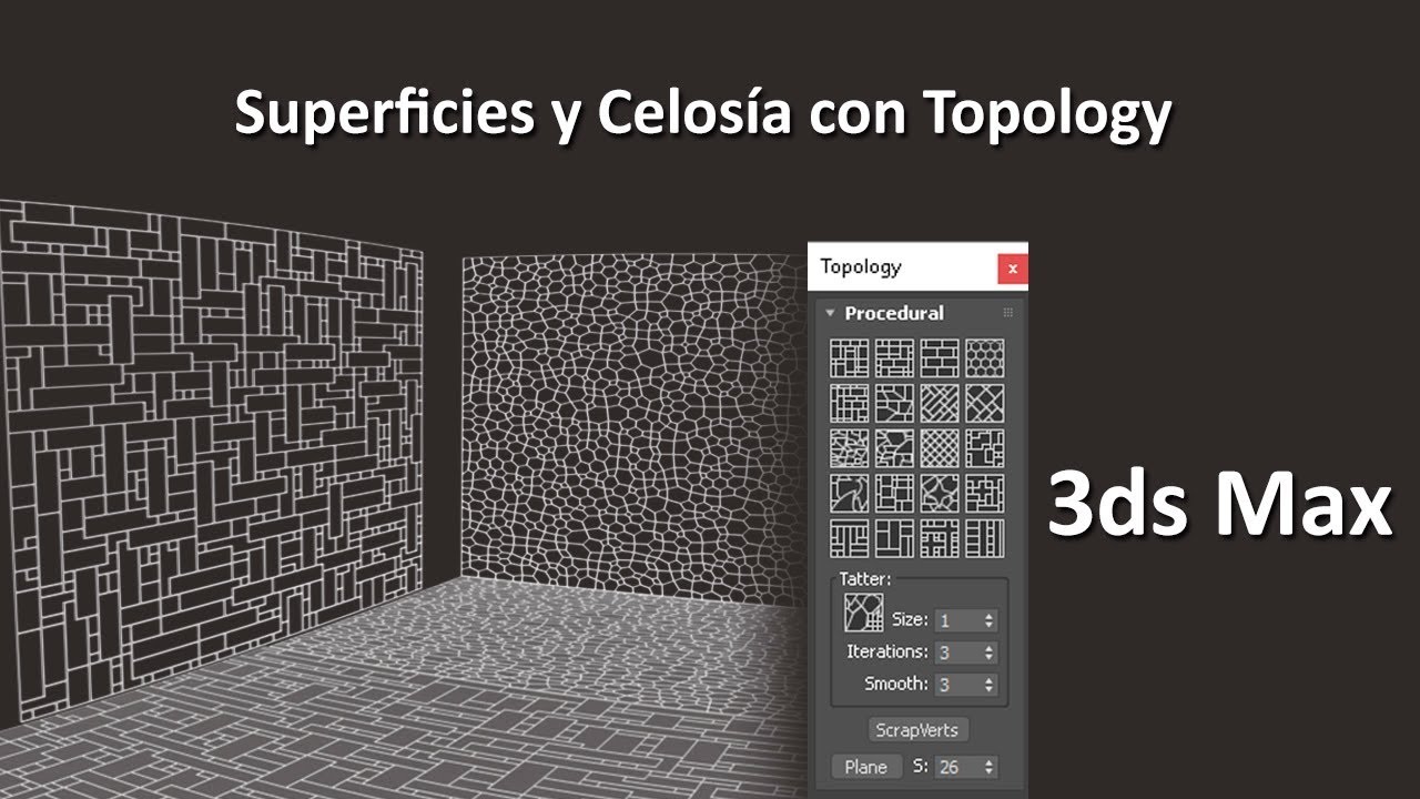 Crear superficies y celosías con Generate Topology en 3ds Max - YouTube