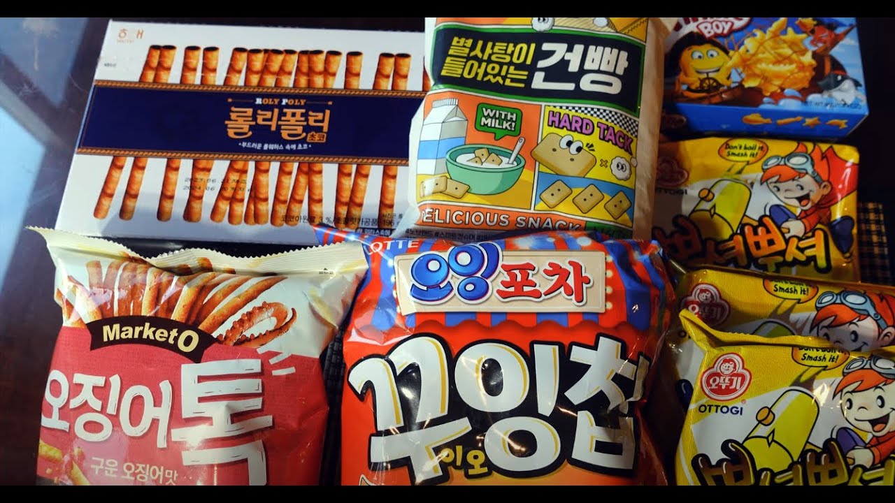 Korean Snacks That Slap, 8 Crispy Korean Snacks - YouTube