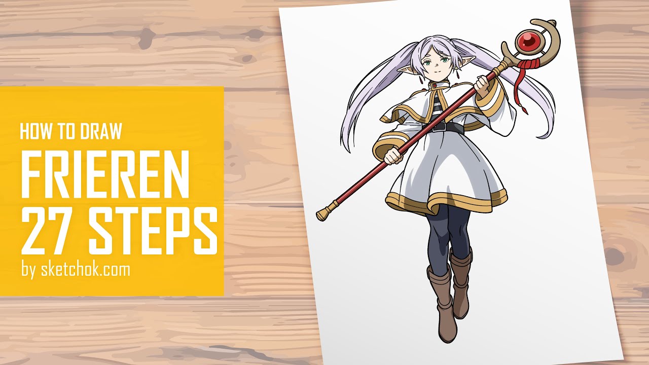 Frieren Fans, Learn to Draw Her and Her Iconic Staff! - YouTube