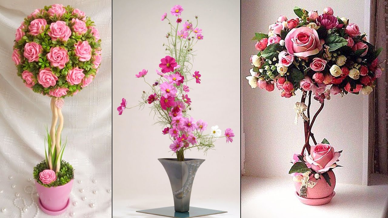 Best Long Flower Pot | DIY Room Decor Hacks | How to | Handmade - YouTube