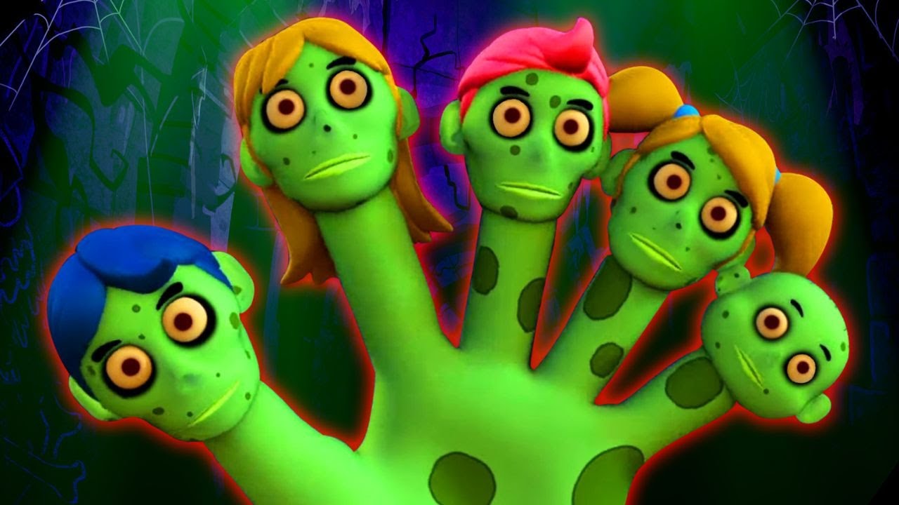 Zombie Finger Family | 3D Halloween Songs For Children | All Babies ...