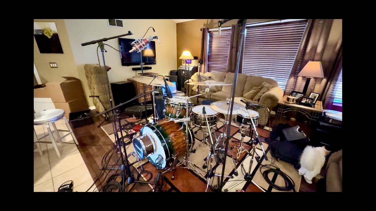 How To Mic A Drum Set In The Recording Studio - YouTube