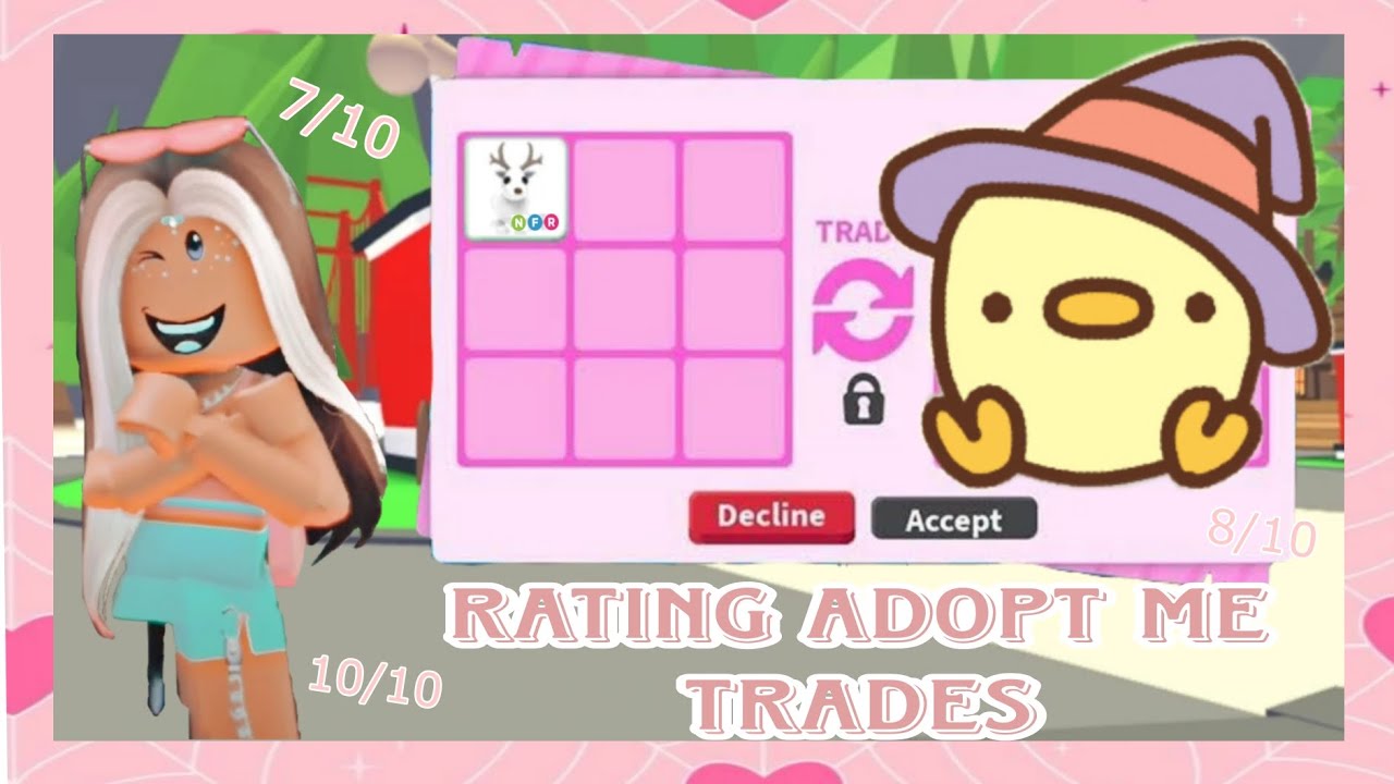 27 minutes of rating trades in Adopt Me! - YouTube