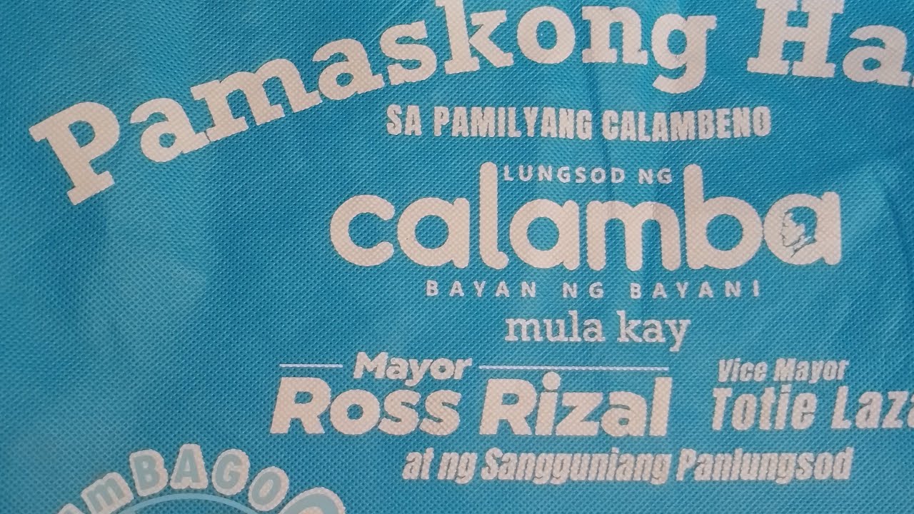 UNPACKING PAMASKONG HANDOG Ng Aming Butihing Mayor ROSS H. RIZAL at ...