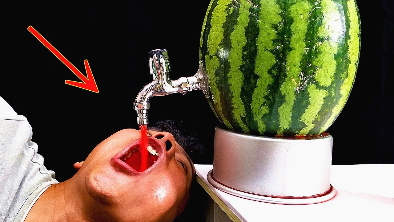 Amazing Watermelon Party Tricks Experiment at home - YouTube