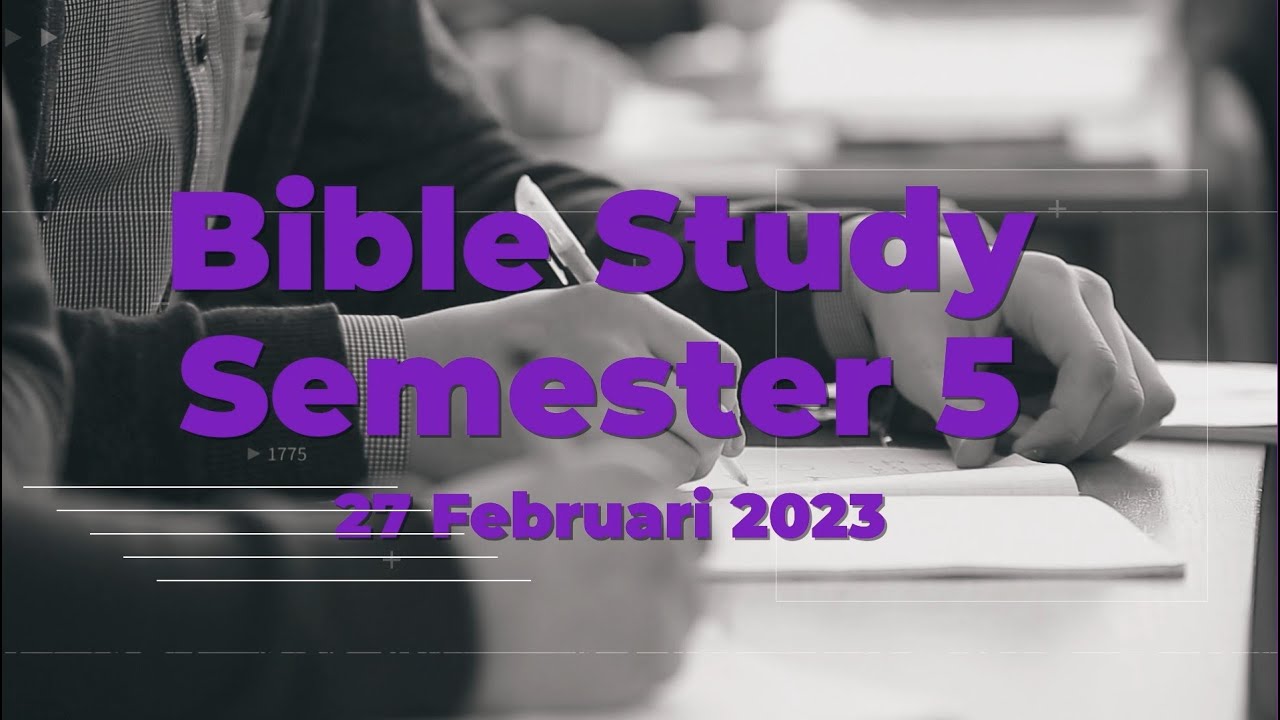 [Teaser] Bible Study Semester 5 - YouTube