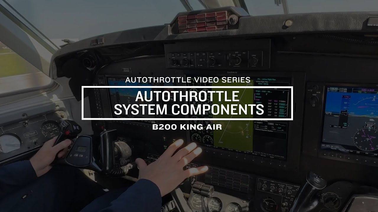 B200 King Air Garmin Autothrottle: System Components - YouTube