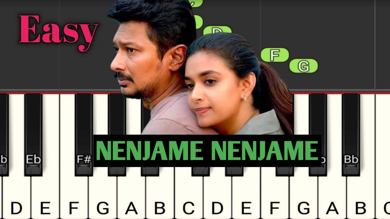 Nenjame nenjame song - Maamannan - piano notes @ARRahman # ...