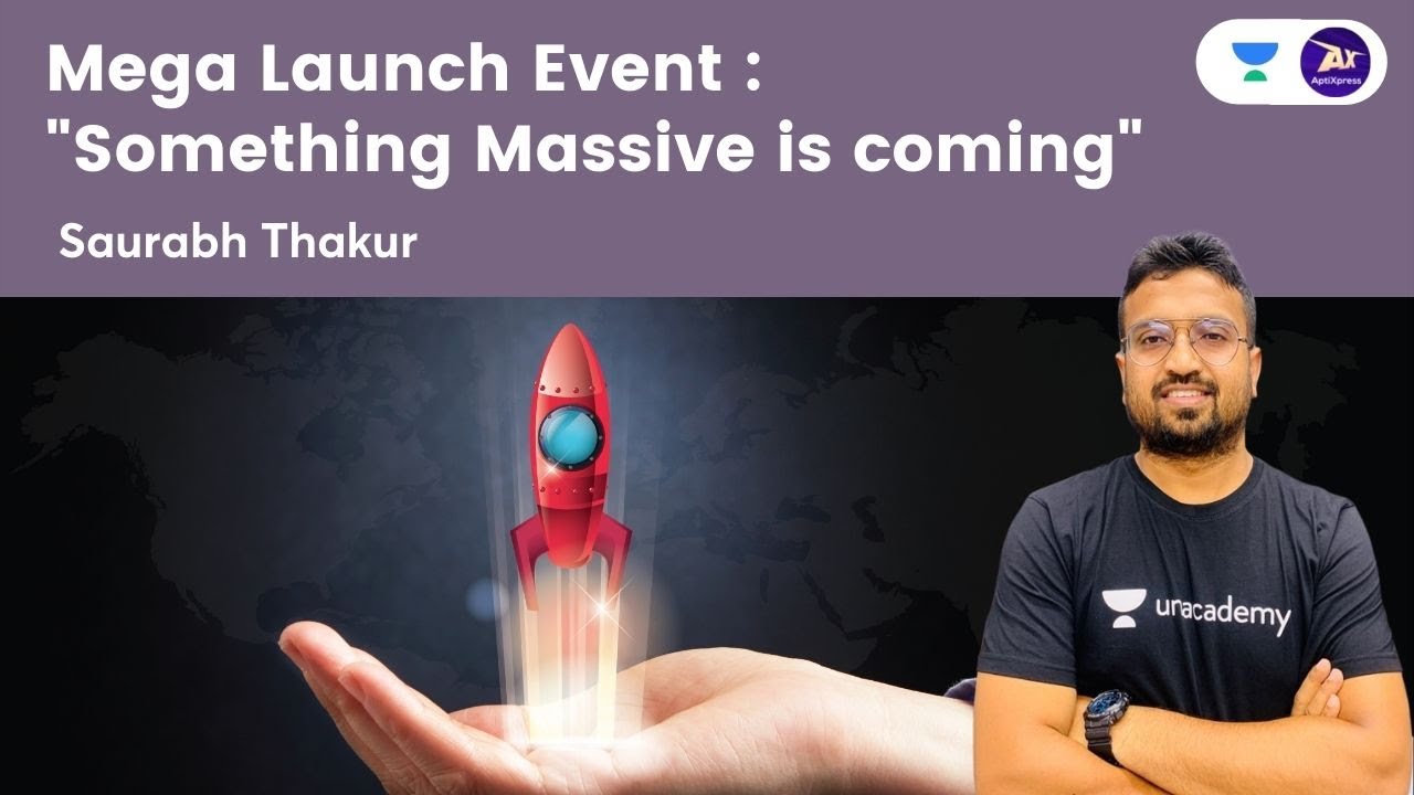 Mega Launch Event | Something Massive is coming | Saurabh Thakur - YouTube