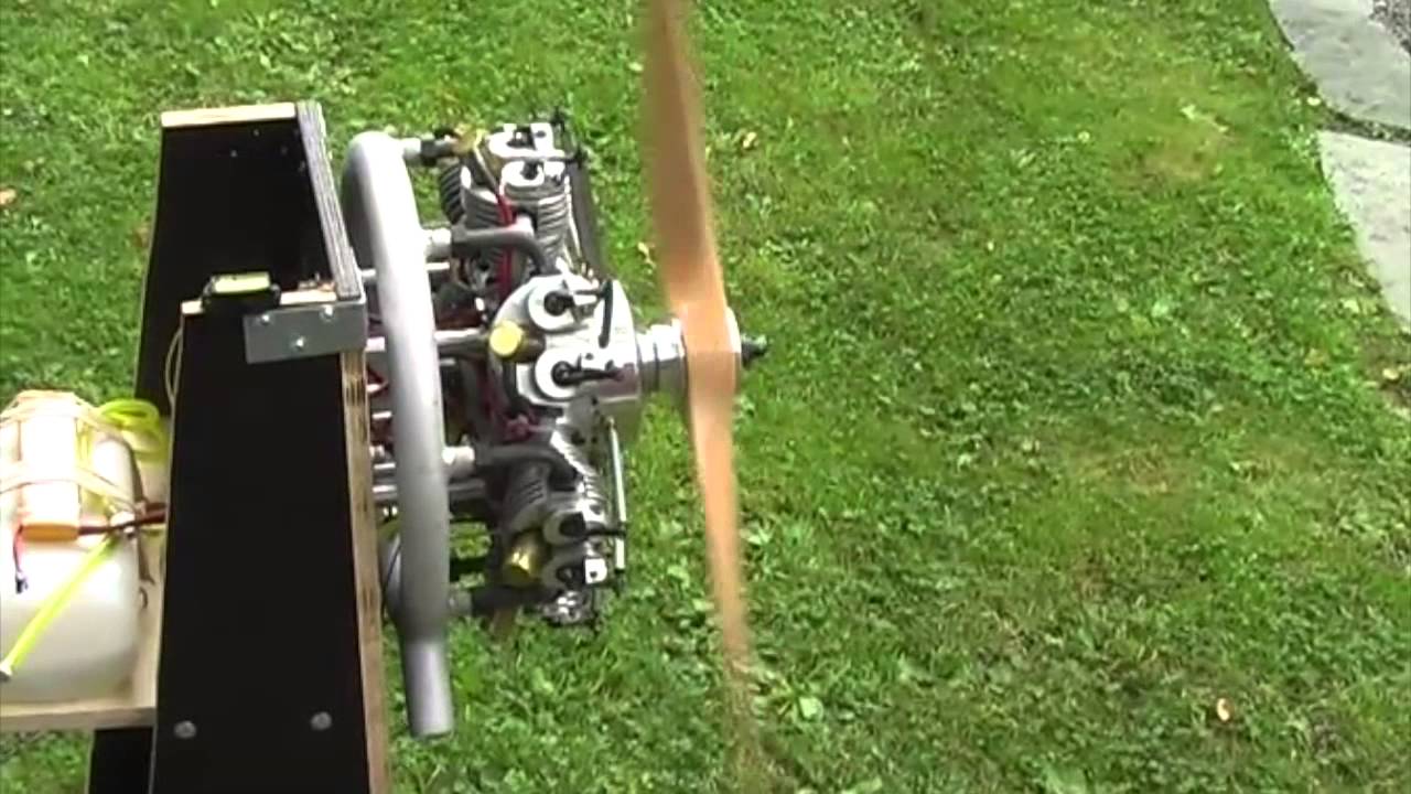 Evolution 160 7 Cyl Radial Engine - YouTube
