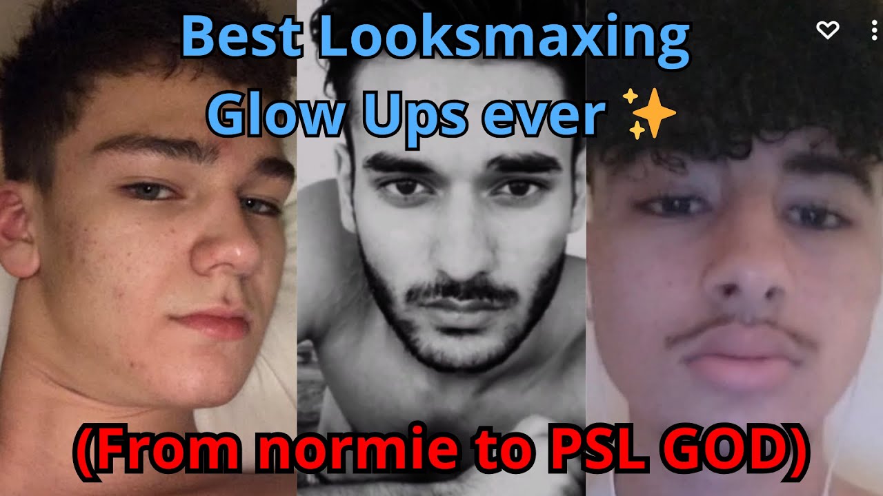 The best Looksmaxxing glow ups - YouTube