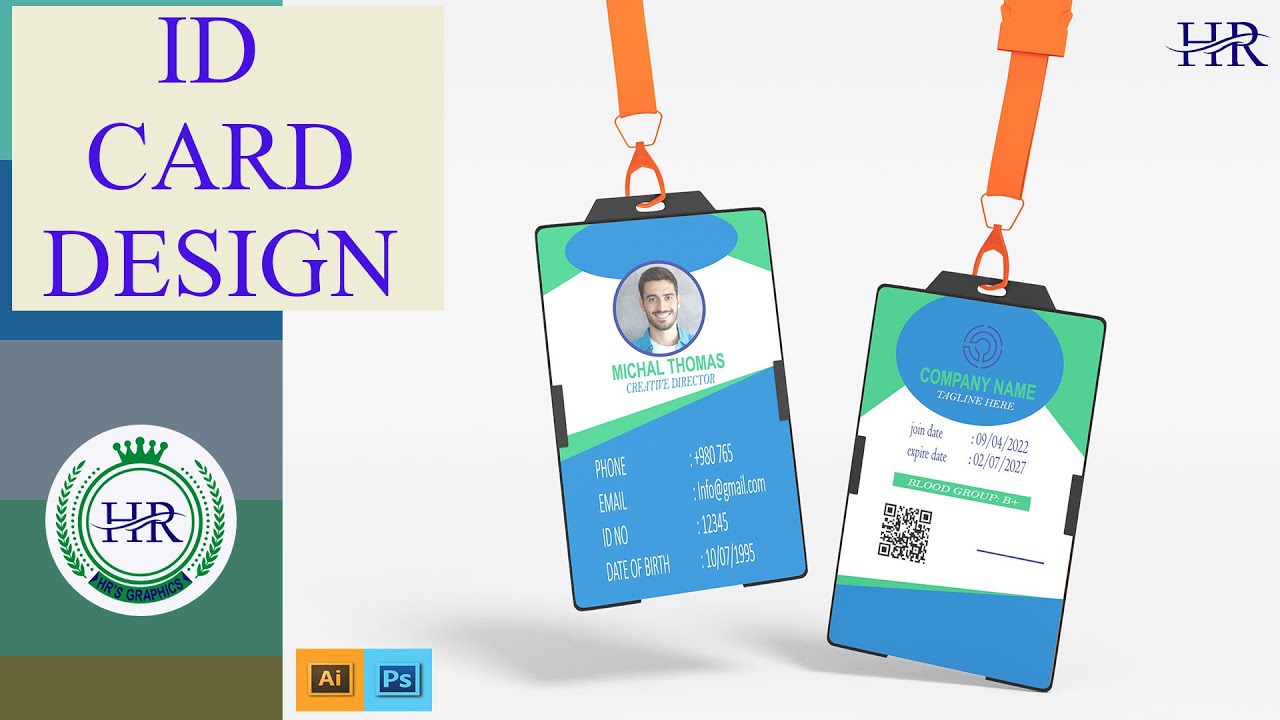 Professional ID card design| New id card| how to id card design in ...