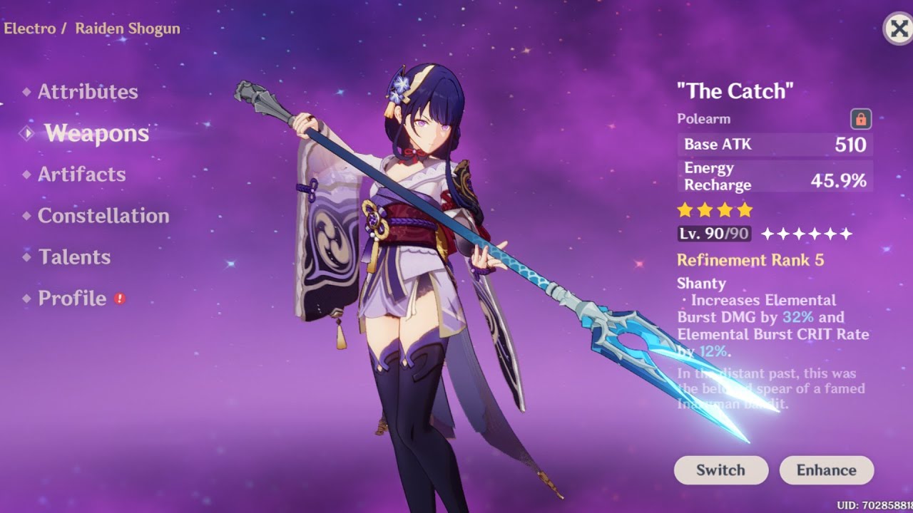 GENSHIN IMPACT !!! GOT THE CATCH R5 !!! PERFECT FREE WEAPON FOR BAAL ...