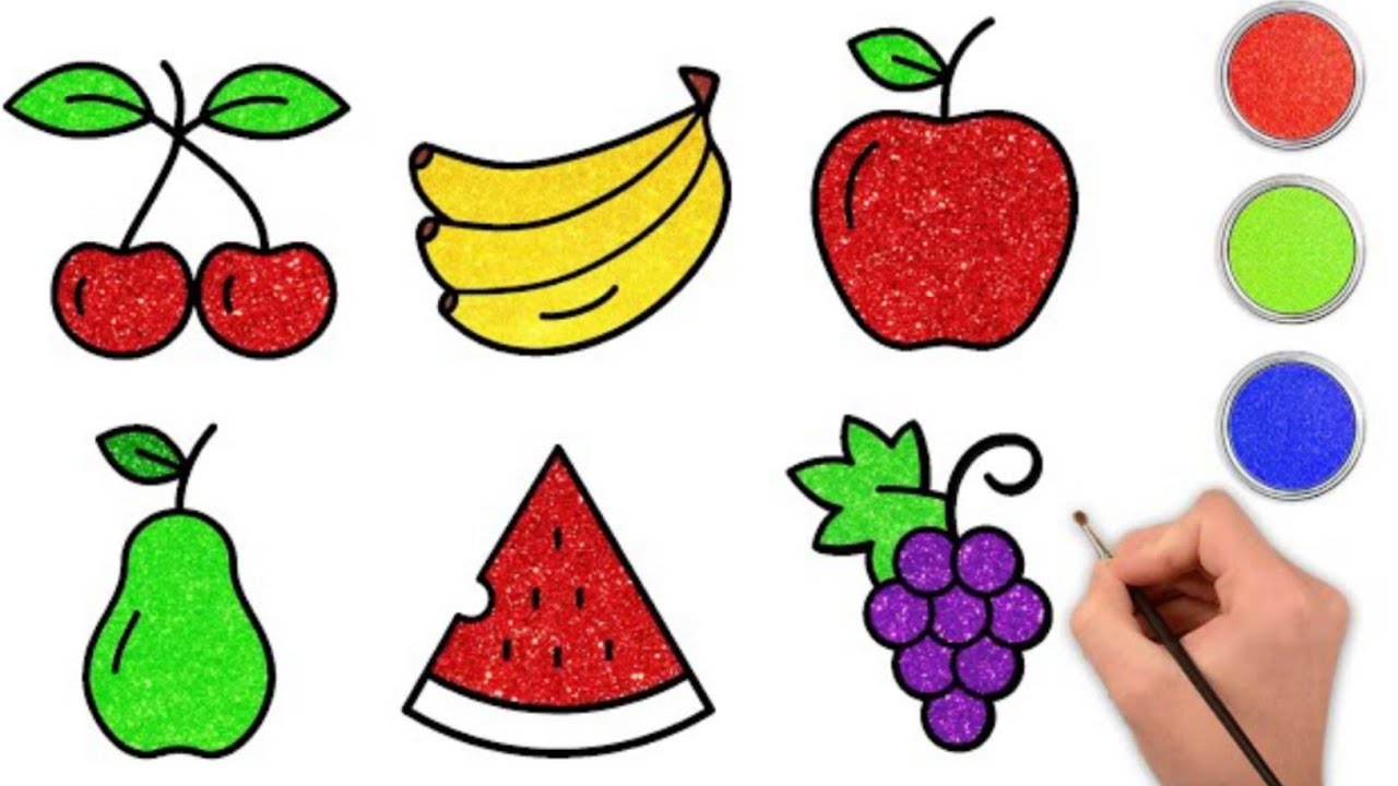 Learn How to Draw a Fruit Step by Step For Beginners |Drawing Painting ...
