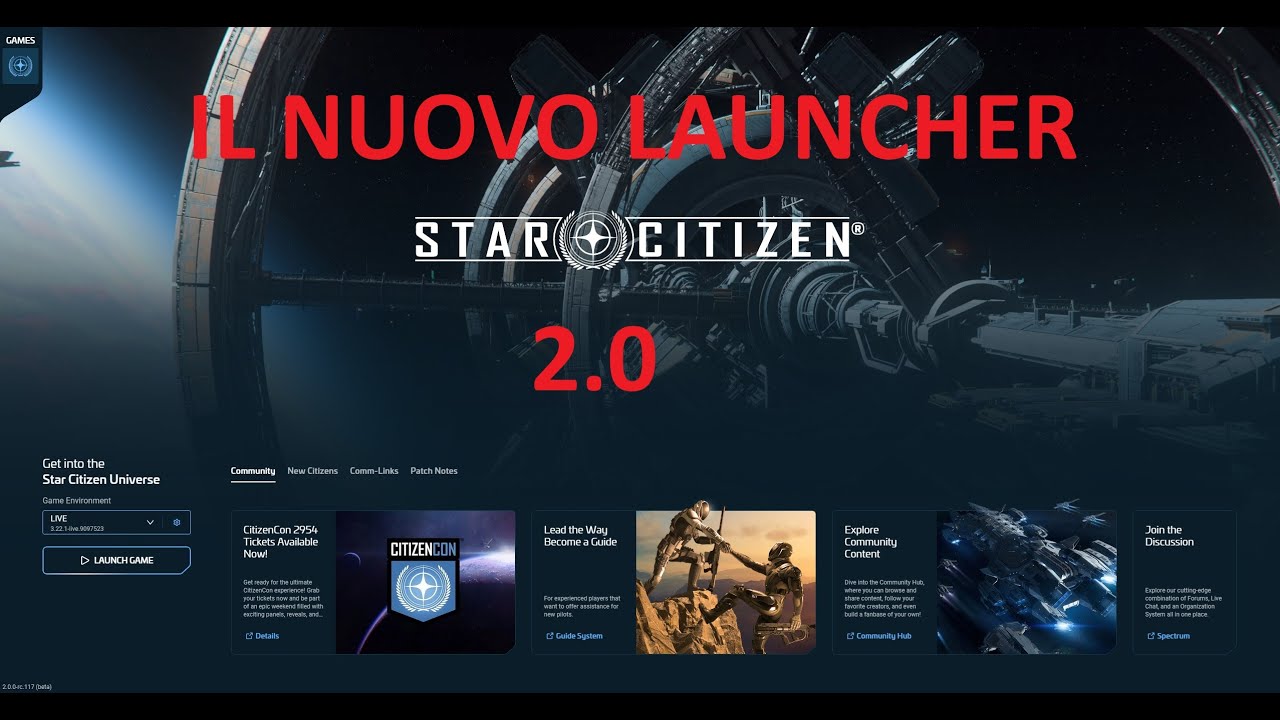 Il NUOVO LAUNCHER di STAR CITIZEN [come installare il 2.0] - YouTube
