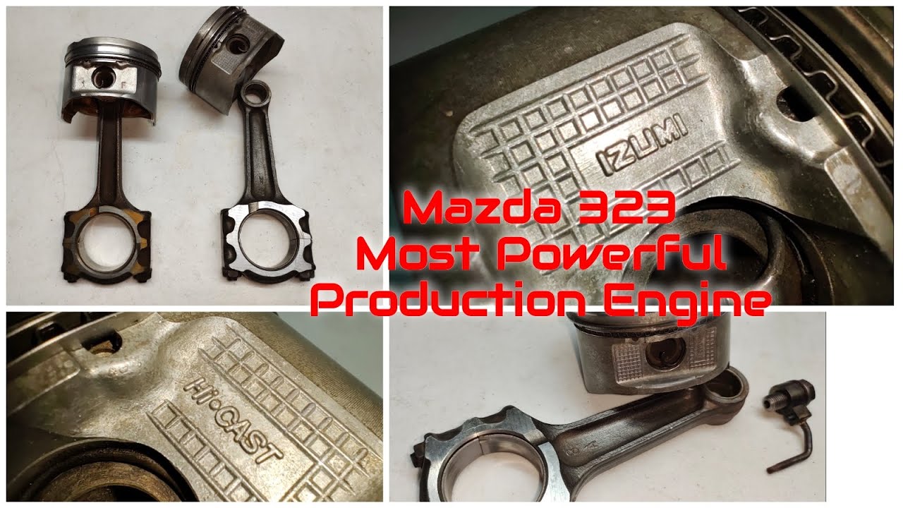 Mazda 323 GTX(BPT) vs GTR(BPD)=PISTON/ROD/OIL JET - YouTube