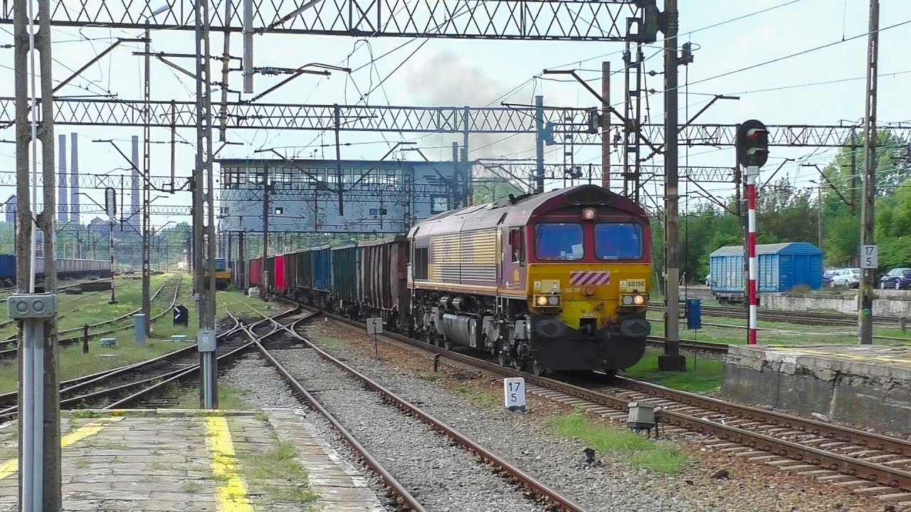 Class 66196 EWS wkręca się na maksymalne obroty | Bytom, 28.08.2019 ...