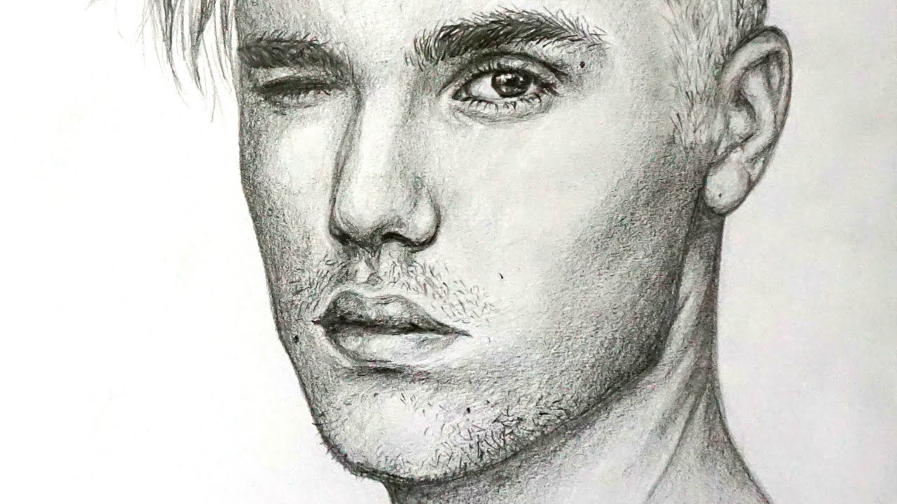 Justin Bieber speed drawing - YouTube