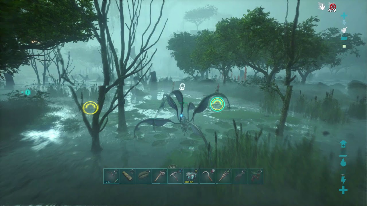 BloodStalker Tether to trap on Ark Genesis - YouTube