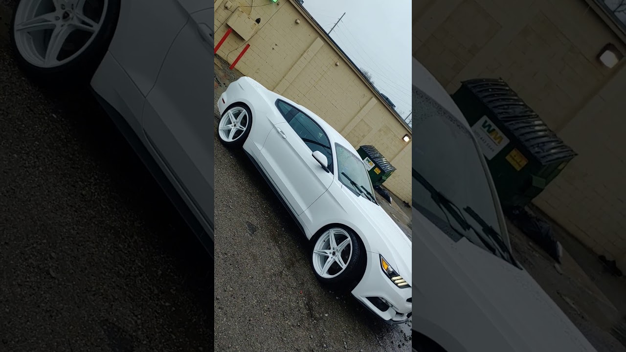 22 merceli m53 white ford mustang rims tires wheels indianapolis indy ...