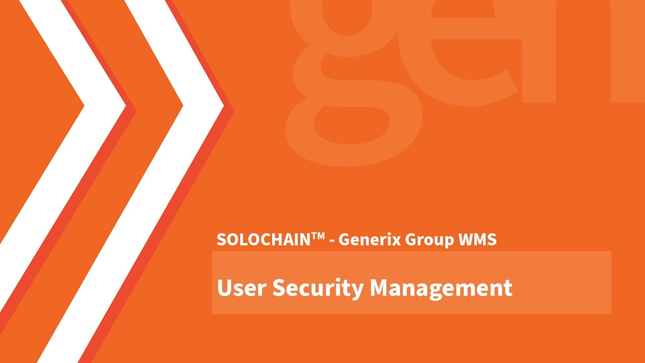 User Security Management Video - YouTube