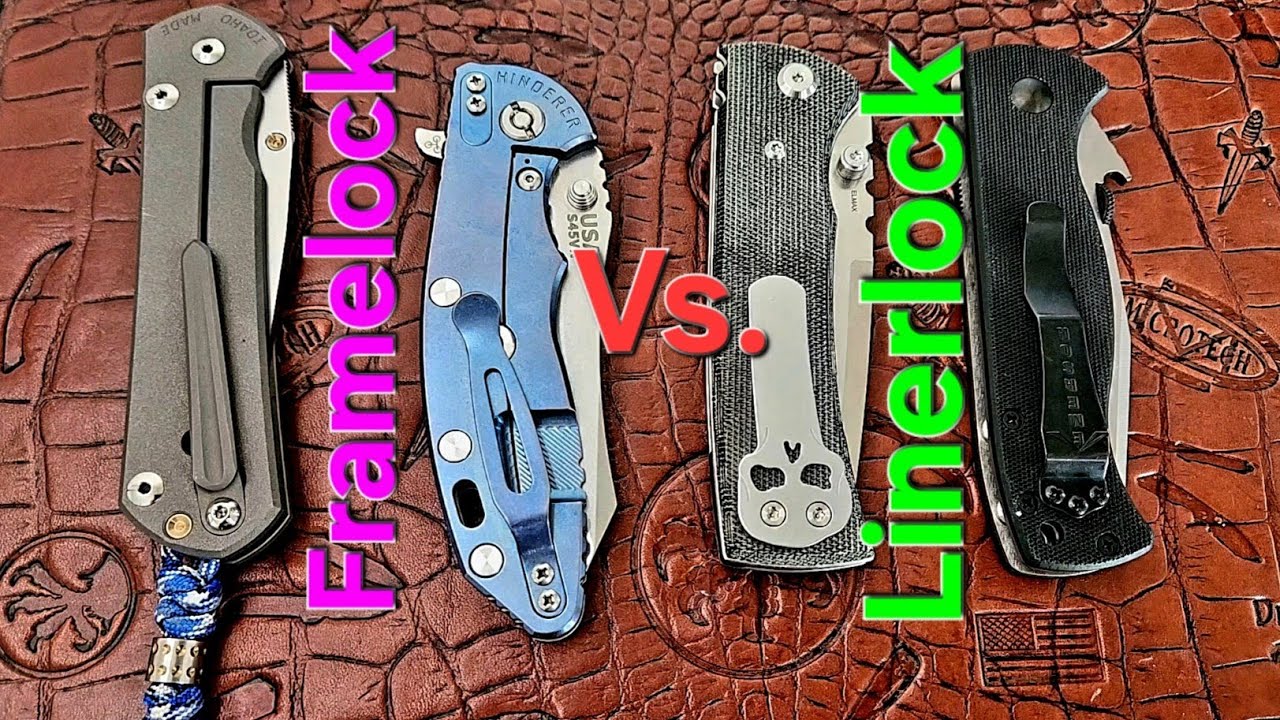 Framelock Vs. Linerlock Pros & Cons - YouTube