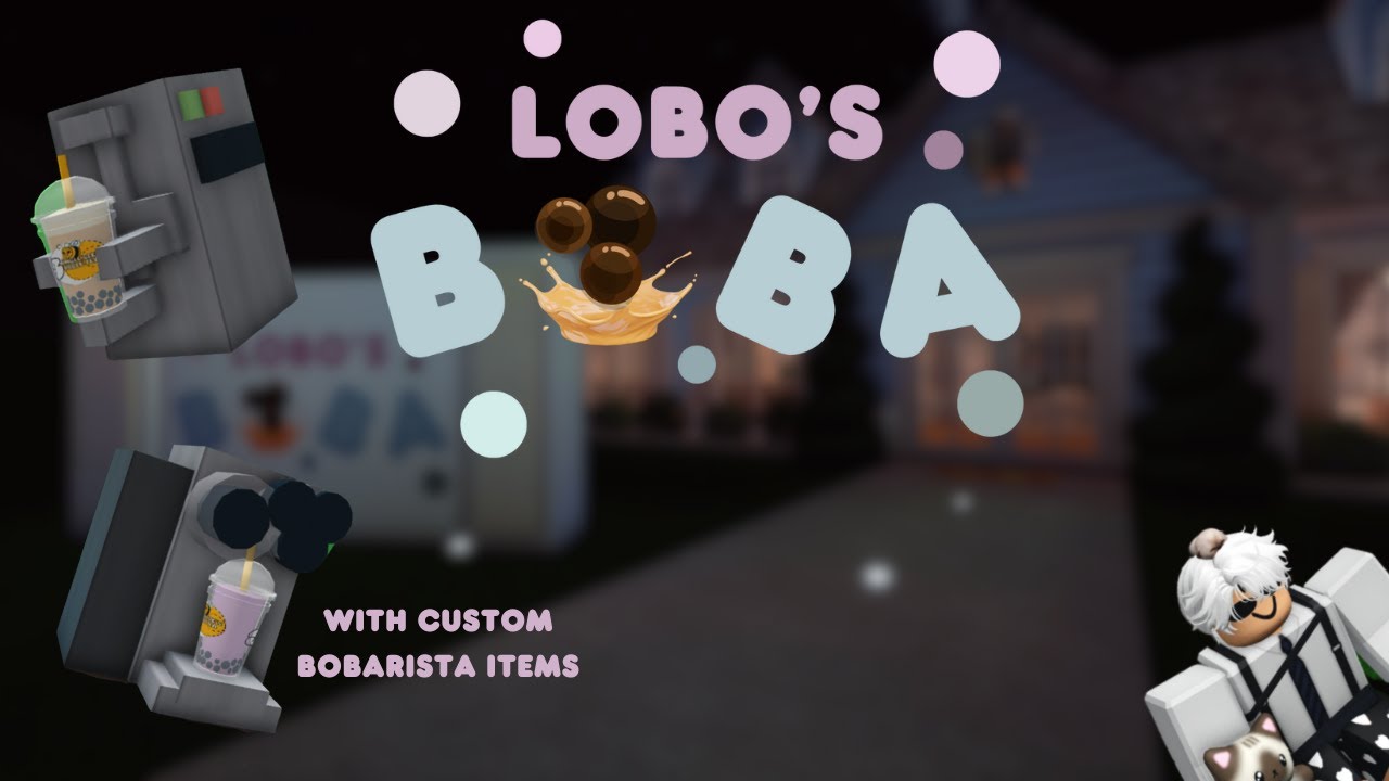 i built a BOBA SHOP in bloxburg! - YouTube