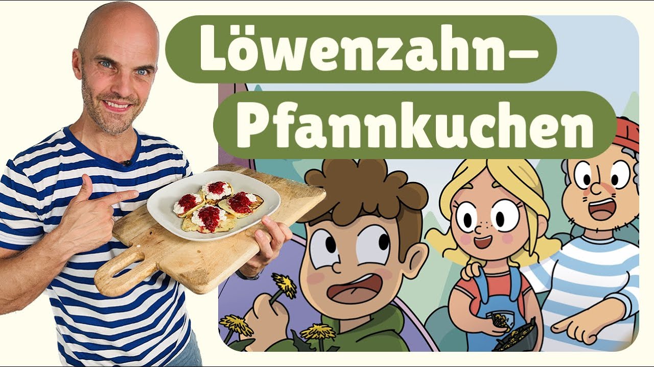 LÖWENZAHN PFANNKUCHEN - Luis + Lea | für & mit Kindern kochen - gesunde ...