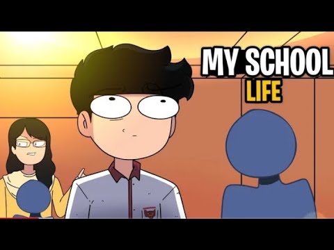 my school life ||Animation in hindi || #cute #comedy #bca #shorts # ...