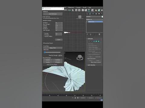 3ds max : Creating Cloth simulation in 10 seconds with PolyCloth Brush ...