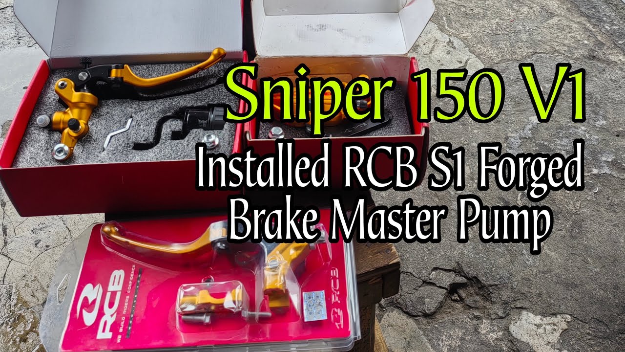 RCB S1 Forged Brake Master Master Install to Sniper 150 V1 - YouTube