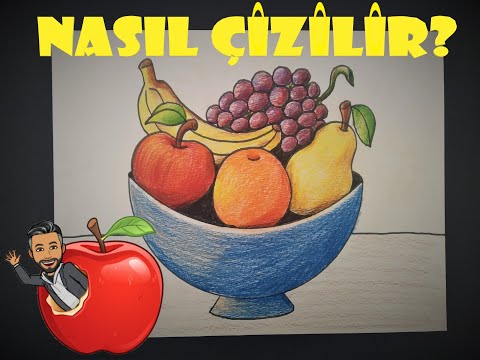 MEYVE TABAĞI - NATÜRMORT ÇALIŞMASI - NASIL ÇİZİLİR / HOW TO DRAW? GÖRSEL SANATLAR DERS ETKİNLİĞi