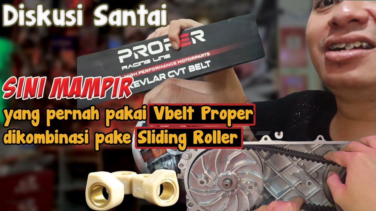 Lama Ga Nge Vlog | Mau Coba Pulley Prabz+Vbelt Proper+Sliding Roller #prabzgaragecvt - YouTube