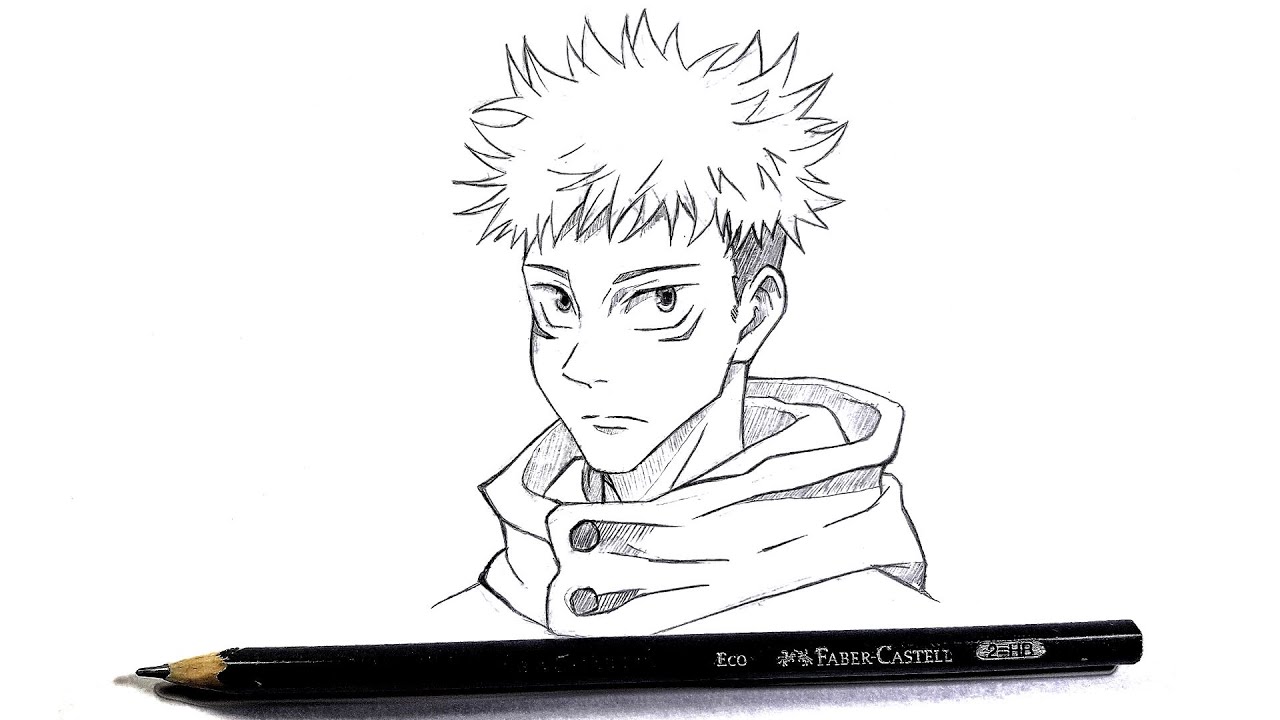 Como dibujar a YUJI ITADORI de Jujutsu Kaisen a Lápiz / Dibu House ...